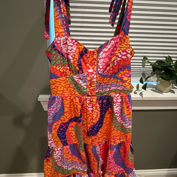 Joy Joy | Dresses | Joy Joy Pink And Orange Dress | Poshmark
